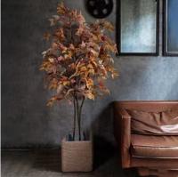 China 200cm Artificial Potted Floor Plants Simulated Fake Plant Colored Birch Tree Interior Decoration for sale