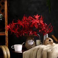 China Artificial Landscape Maple Leaf Tree Countertop Ornaments Decorative Vase Flower for sale