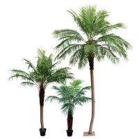 China Nordic Retro Bionic Tropical Phoenix Palm Tree Floor Green Hotel Decor for sale