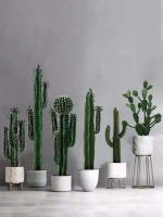 China Nordic Cactus Artificial Green Plant Bedroom Floor Potted Fire Retardant for sale