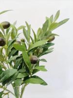 China 30cm Green Artificia Olive Branch Home Office Garden Decoration for sale