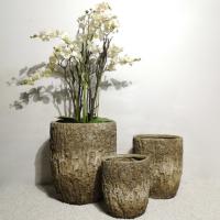China 50cm Retro Nordic Floor Standing Pot Ornaments Artificial Plant Home Office Decor for sale