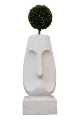 China Flowerpot Shape Human Face Ornaments Artificial Plant Balcony Mall Living Room Decor for sale