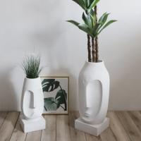 China Flowerpot Shape Human Face Ornaments Artificial Plant Balcony Mall Living Room Decor for sale