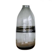 China 60cm Height Glass Bottle Flower Pot Transparent Flowers Decor for sale