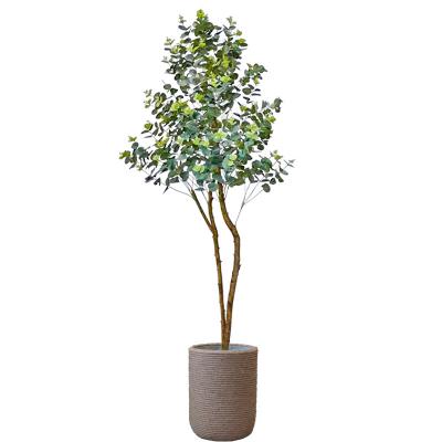 China 150Cm Artificial Potted Floor Plants Eucalyptus Minimalist Ornaments Bonsai for sale