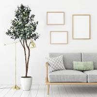China 150Cm Artificial Potted Floor Plants Eucalyptus Minimalist Ornaments Bonsai for sale