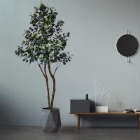 China 150Cm Artificial Potted Floor Plants Eucalyptus Minimalist Ornaments Bonsai for sale