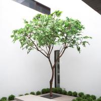 China anti UV Artificial Landscaping Trees Green Maple hotel Decoration for sale