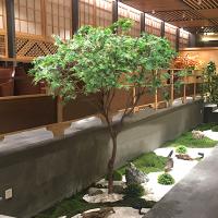 China anti UV Artificial Landscaping Trees Green Maple hotel Decoration for sale