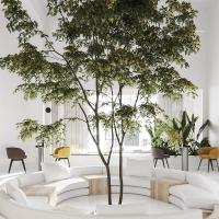 China Custom Corner Artificial Ficus Tree Space Decoration Minimalist Style for sale