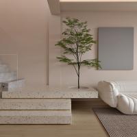 China Custom Corner Artificial Ficus Tree Space Decoration Minimalist Style for sale