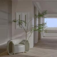 China Custom Corner Artificial Ficus Tree Space Decoration Minimalist Style for sale