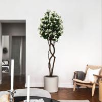 China 180cm Fake Jasmine Flower Camellia Plant Decoration Indoor Landing Bonsai for sale