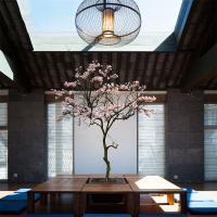China Plant Sakura Real Touch Artificial Flowers Fabric Chinese Style Landscaping Tree for sale