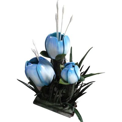 China Custom Landing Jewerlry Real Touch Artificial Flowers Exotic Landscaping Plants Colored Decor for sale