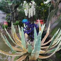 China Custom Landing Jewerlry Real Touch Artificial Flowers Exotic Landscaping Plants Colored Decor for sale