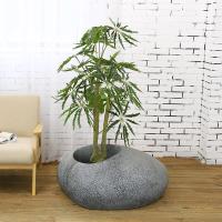 China 120cm Artificial Potted Floor Plants Green Simulated False Aralia Tree For House Decor for sale