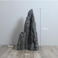 China Micro GRC Landscape Fiberglass Rough Rocky Stone Make Money Ornaments for sale