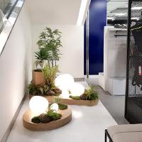 China 22*16cm Artificial Landscaping Plants With Lighting Courtyard Decoration for sale