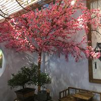 China Peach Blossom Cherry Artificial Wishing Tree Indoor Festival Wedding Decoration for sale