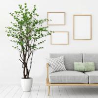 China ODM Artificial Bell Tree Floor To Ceiling Home Lazy Green Plant Decoration for sale