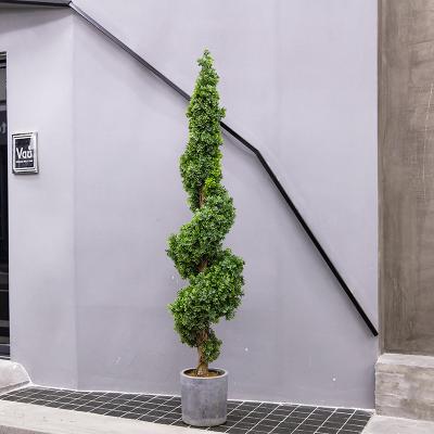 China Boxwood Ball Artificial Potted Floor Plants Indoor Nordic Home Decoration for sale
