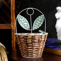 China OEM Rabbit Ears Wall Hanging Flower Basket American Style for sale