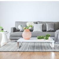 China Mini Artificial Potted Floor Plants Plastic Eucalyptus Set For Desk Decoration for sale