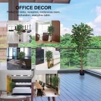 China 160cm Artificial Potted Floor Plants Green Ficus Bonsai Office Decor for sale