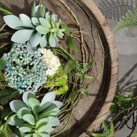 China Artificial Wall Hanging Plants Vertical Greening Creative Decoration Retro Pendant for sale