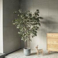 China 140cm Green Simulated Bonsai Ficus Tree Artificial Potted Plants For Indoor Decoration for sale