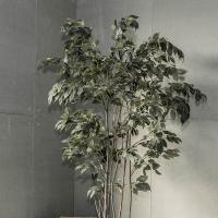 China 140cm Green Simulated Bonsai Ficus Tree Artificial Potted Plants For Indoor Decoration for sale