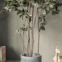 China 140cm Green Simulated Bonsai Ficus Tree Artificial Potted Plants For Indoor Decoration for sale