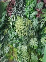 China Lifelike Vertical Greening Customized Hanging Plant Green Wall For Decor for sale