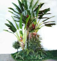 China 300cm Tall Artificial Traveller Palm Landscap Trees Potted Plant Landing Bonsai Bird Of Paradise for sale