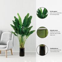 China Anti - Fading Plastic Artificial Landscape Trees Potted Bird Of Paradise for sale