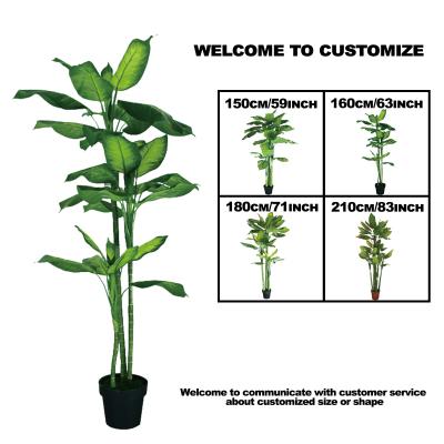 China Anti UV Potted Evergreen Plants Artificial Landscaping Faux Trees for sale