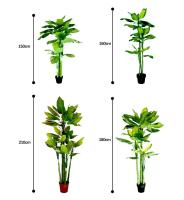 China Anti UV Potted Evergreen Plants Artificial Landscaping Faux Trees for sale