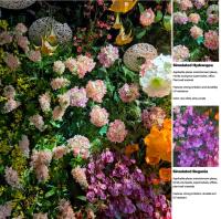 China OEM 40cm Height Artificial Green Plant Wall Indoor Decorative for sale