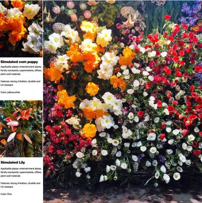 China OEM 40cm Height Artificial Green Plant Wall Indoor Decorative for sale