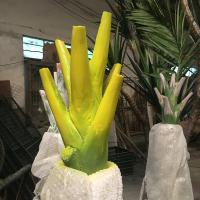 China Plastic Leaves Decorative Artificial Bottle Palm Tree For Shopping Center for sale
