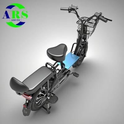 China Yilan Electric Cargo Bike Food Delivery Motorcycle Fat Tyre Bicycle With Cargo Box for sale