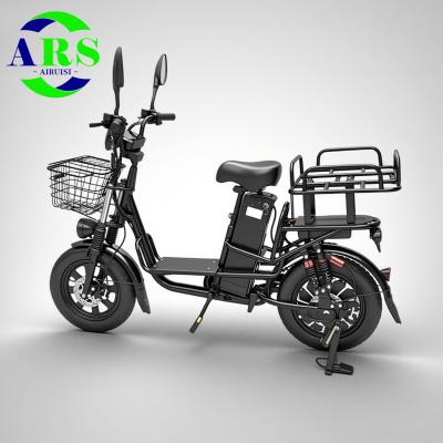 China Yilan Dual Battery Fast Market Food Delivery Electric Bike Vehicles Transportation E-bike Cargo Food Electric Bike With Big Carrier for sale