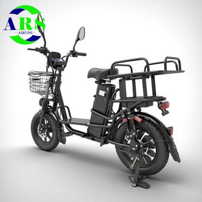China Yilan Dual Battery Fat Tire Long Distance Electric Bicycle Iron Frame Electric City Bicycle 16 Inch for sale