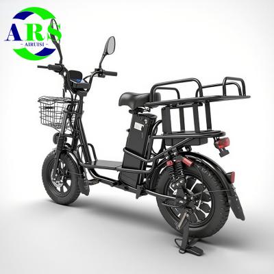 China Lightweight Yilan Dual Battery 1000w Electric Bicycles 60V 20A Fat Tire Electric Motorcycle For Adult Delivery Services for sale