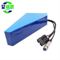 China Triangular Custom Battery Pack 35Ah 50AMP 48v Lithium Battery Pack With Charger And BMS for sale