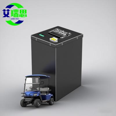 China 48V 200Ah High Capacity Rechargeable Semi-solid State LiFePO4 Battery Pack with 4000 Cycles for ATV UTV Ezgo Clubcar for sale