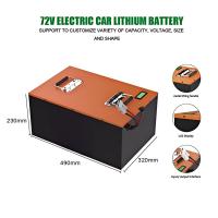 China High Power Lithium Battery 72V 60Ah Electric Bicycle Battery Lithium Ion Battery Pack 72V 60Ah For 750W-5000W Motors for sale
