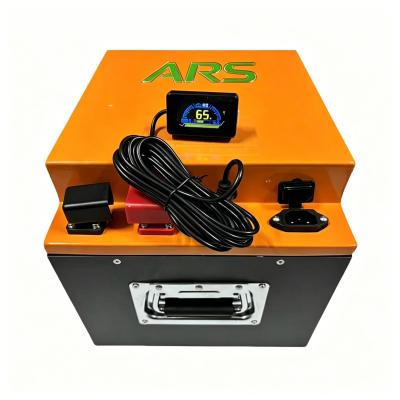 China 48V 100Ah LiFePO4 Solid State Battery Pack Smart BMS LCD For Electric Scooter Golf Cart OEM for sale